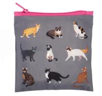 China Handled Style REPT Dog's Woof Polyester Fabric Beach Bags Animal Folding Shopping Bag for sale