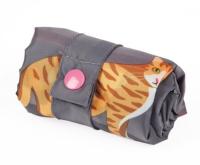 China Handled Style REPT Dog's Woof Polyester Fabric Beach Bags Animal Folding Shopping Bag for sale