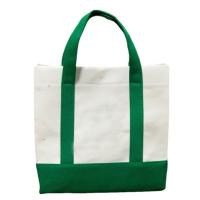 China Reusable Eco Blank Line Tote Canvas Shopping Bag with Customized Logo and Custom Logo for sale