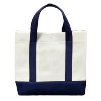 China Reusable Eco Blank Line Tote Canvas Shopping Bag with Customized Logo and Custom Logo for sale