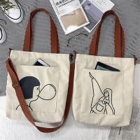 China OEM/ODM Acceptable Cotton Canvas Tote Shopping Bag with Customized Logo for sale