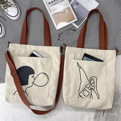 China OEM/ODM Acceptable Cotton Canvas Tote Shopping Bag with Customized Logo for sale