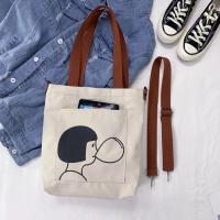 China OEM/ODM Acceptable Cotton Canvas Tote Shopping Bag with Customized Logo for sale