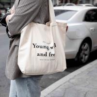 China Customized Color Cotton Canvas Tote Bags with Handled Style and Printed Company Logo for sale