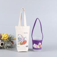 China Personalized Mini Coffee Milk Cup Holder Canvas Drink Carrier Tote Bag Customized Logo for sale