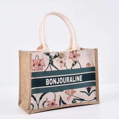 China Jute Shopping Bags Customize Reusable Tote Bag for Medium Size in Bangladesh Market for sale