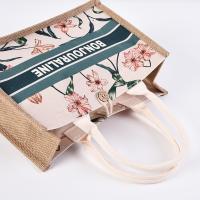 China Jute Shopping Bags Customize Reusable Tote Bag for Medium Size in Bangladesh Market for sale