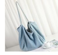China Lightweight Denim Eco Friendly Cosmetic Shopping Tote Bag with Cartoon Pattern for sale