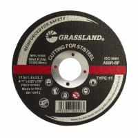 China 115X1X22.2, Thinner Design GRASSLAND 115mm Cutting Wheel for Faster and Cleaner Cuts on Steel and Stainless Steel INOX for sale