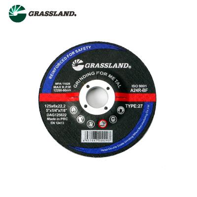 China Abrasive Grinding Wheel 125 X 6 X 22.2mm High Speed Grinding Disc with Self Sharpening Grain for Long Lasting Metal Cutting Performance for sale