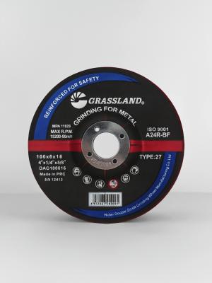 China GRASSLAND 4 Metal Grinding wheel 100 X 6.0 for Contaminant-Free Grinding of Metal for sale