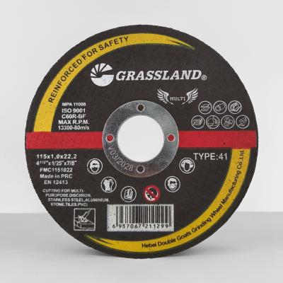 China 115mm Multi Purpose Disc Resin Bonded Cutting Wheel for Angle Grinder High Speed Cutting of Steel Stainless Steel and Thin Wall Tubes for sale