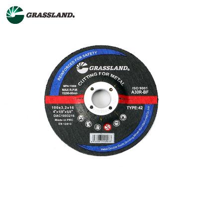China 100X3X16mm 4 Inch T42 Depressed Center Metal Grinding Discs for sale