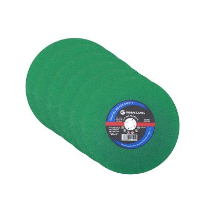 China Grassland 14X3/32X1 1/4 Inch Green Abrasive Cutting Blades for sale