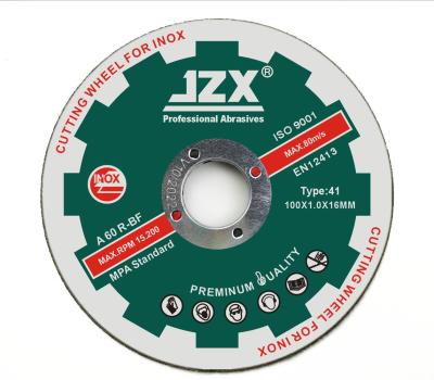 China 100x1x16mm R Hardness 80M/S Ss Cutting Disc for sale