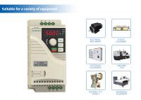 China Mini VFD Frequency Converter Single Phase To Three Phase 0.75KW for sale