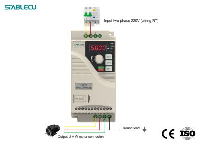 China Mini VFD 220V Single Phase Frequency Converter For Drawing Machines for sale
