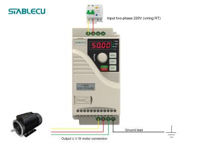 China Single Phase To Three Phase VFD Motor 220V 0.75KW Variable Speed Drive for sale
