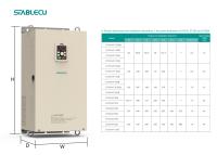 China VFD Frequency Inverter 55KW 380V Three Phase Output For AC Motor for sale