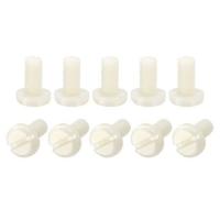 China Nylon Machine Screws, M6x12mm Slotted Pan Head Fasteners Bolts for sale