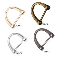 China 10x Buckles D Rings Screw in Shackle Handmade Fasteners Keychain Zinc Alloy U for sale