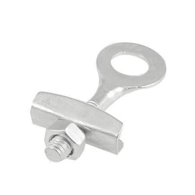 China Silver ToneMetal Bike Bicycle Spare PartsChain Tug Tensioner 6mm Dia.Thread, Size:5 x 2cm /2