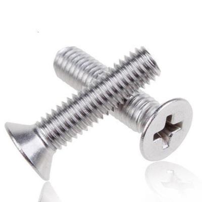 China C1022 304 316 Stainless Steel Csk Head ISO7046 Bolt Cross Recessed Flat Head Machine Screw for sale