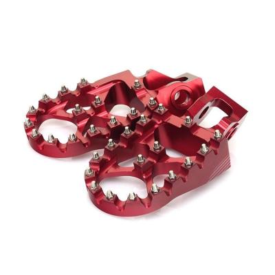 China Small Batch Manufacturing Customized CNC Machined High-Performance Metal Aluminum Motorcycle Dirt Bike Footpegs for sale
