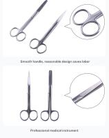 China Veterinary Stainless Steel Operating Scissors Curved Surgical Instruments for sale