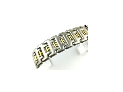 China Custom Solid Stainless Steel Watch Bracelet Links with Deployment Buckle for sale
