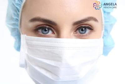 China CE,FDA,IS13485 Approval Disposable Tie up Face Mask Made of Blue PP Nonwoven Fabric for sale