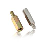 China Hex Threaded Spacers Pillars And Standoffs Female Male Steel H10-M6x50+12 for sale