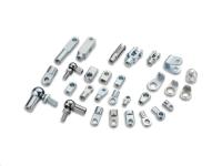China Gas strut end fittings,steel,zinc white-blue for sale