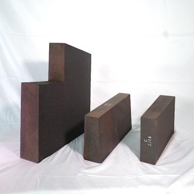 China Semi-Rebonded Magnesia Chrome Refractory Brick For Non-Ferrous Industry Anode Furnace for sale