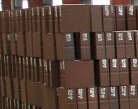China Semi Rebonded Industrial Refractory Bricks Magnesia Chromite Brick Red Color for sale