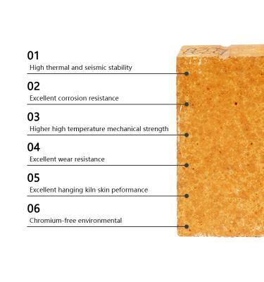 China Chromium Free Magnesia Alumina Spinel Brick For Cement Kiln Burning Zone for sale