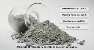 China High Alumina Mullite Corundum Castable Low Cement Refractory Castable for sale