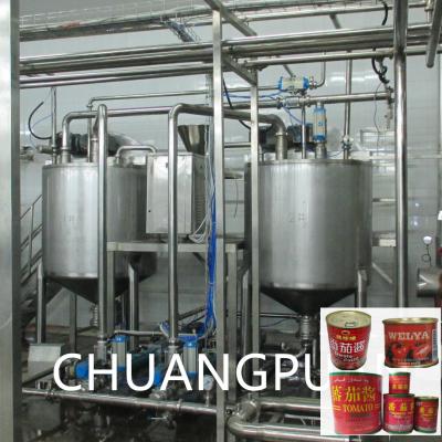 China Steam Heating Resource Tomato Paste Production Line With PLC Control for sale
