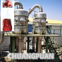 China Steam Heating Resource Vacuum Evaporator for Tomato Paste / Fruit Juice Concentrate for sale