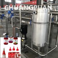 China Automated tomato sauce production line 1-5T/H Capacity PLC Control 380V Capping and Filling System for sale