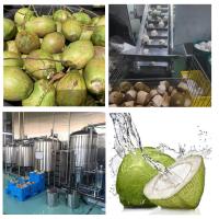 China 1000-10000 Pcs/h Capacity Coconut Water Extracting Processing Machine With Features for sale