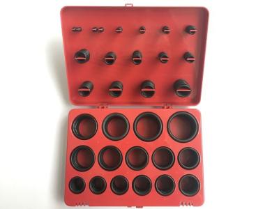 China Red Colour Rubber O Ring Kit , Aerospace Standard AS568A FKM O Ring Kit for sale