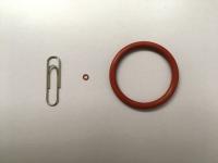 China 40 - 85 Shore Colored Silicone O Rings Ozone Resistance For Industrial Equipment for sale
