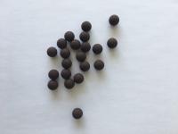 China Brown Colour Matte Solid Rubber Ball , Chemical Resistance Small Rubber Balls for sale