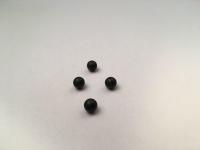 China Black Shining Solid Rubber Ball High Abrasion Resistance For Machine Industry for sale