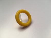 China Durable Yellow Silicone Ring Chemical Resistance For Medical Equipment Industry for sale