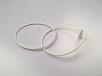 China Small Size White Silicone Gasket Ring / 3 Inch Rubber O Ring For Industry for sale