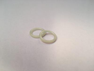 China Moderate Water Resistance White Silicone O Rings For Flat Face Static Sealing for sale