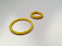 China Yellow Color Silicone O Ring Seals , Heat Resisting O Ring Silicone Rubber for sale