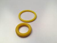 China Yellow Color Silicone O Ring Seals , Heat Resisting O Ring Silicone Rubber for sale